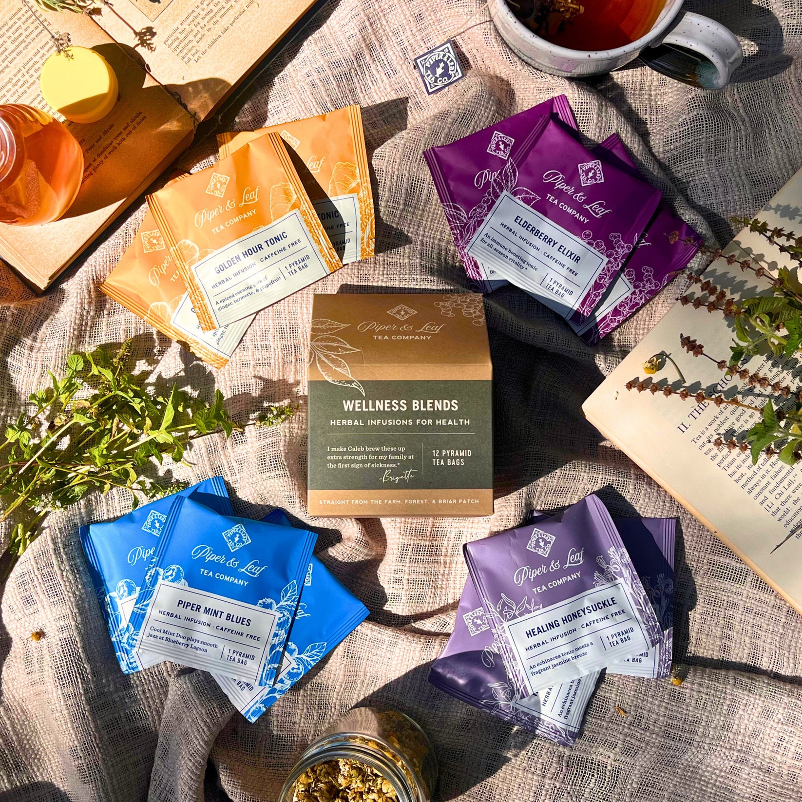 Wellness Blends- Box of 12 Tea Bags – Piper and Leaf Tea Co.